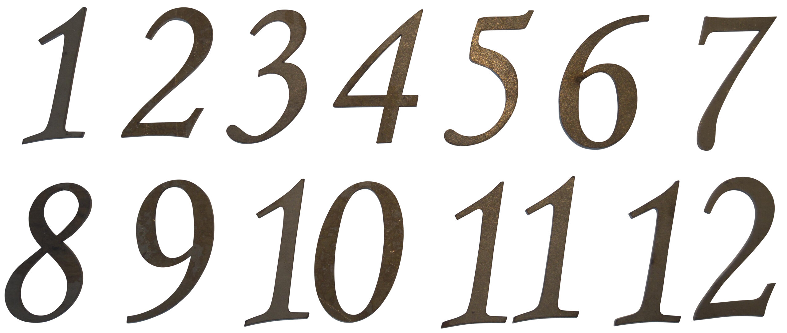 3'' Metal Numbers 1-12 Arabic - Craftime Clockery